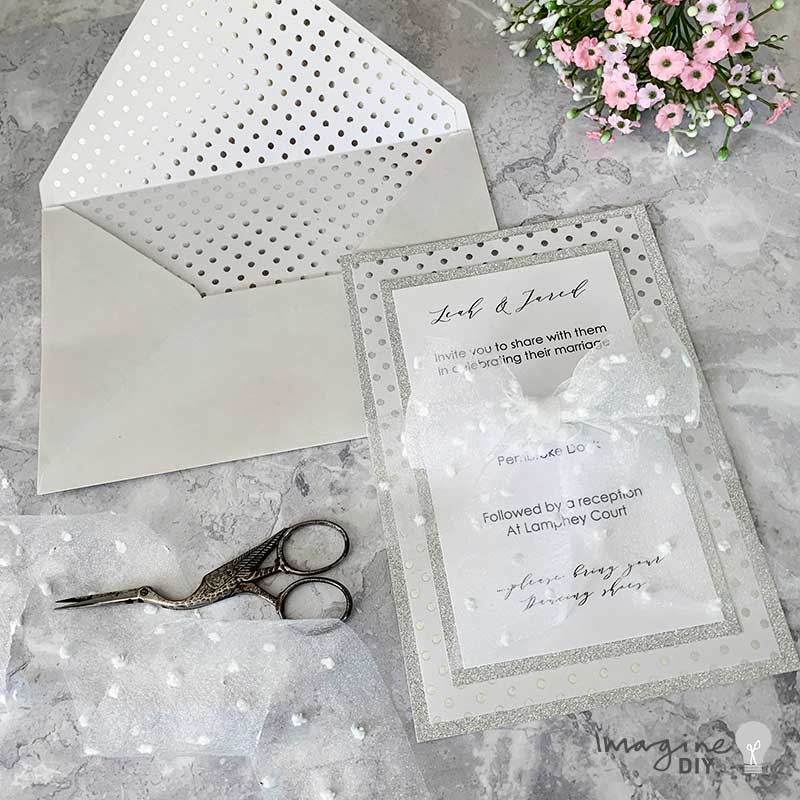 How To Make ... Quirky Polka Dot Invitations - Imagine DIY