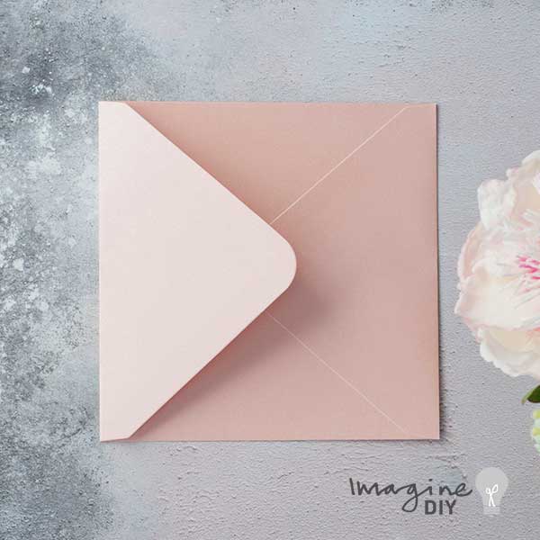 Square Envelopes for DIY Wedding Stationery | Imagine DIY